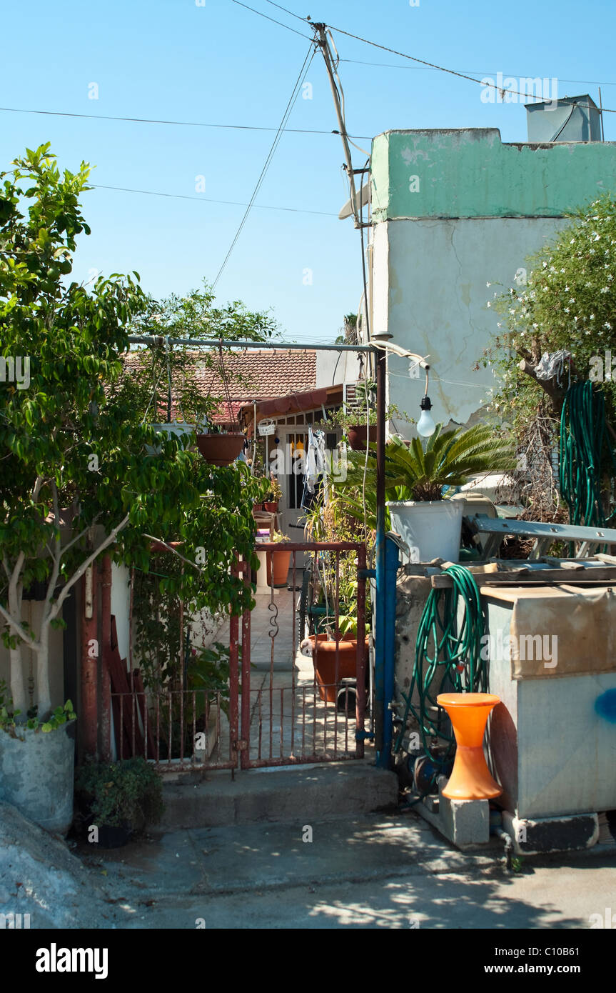 Poverty yard on the streets of Famagusta, occupied territory by the ...
