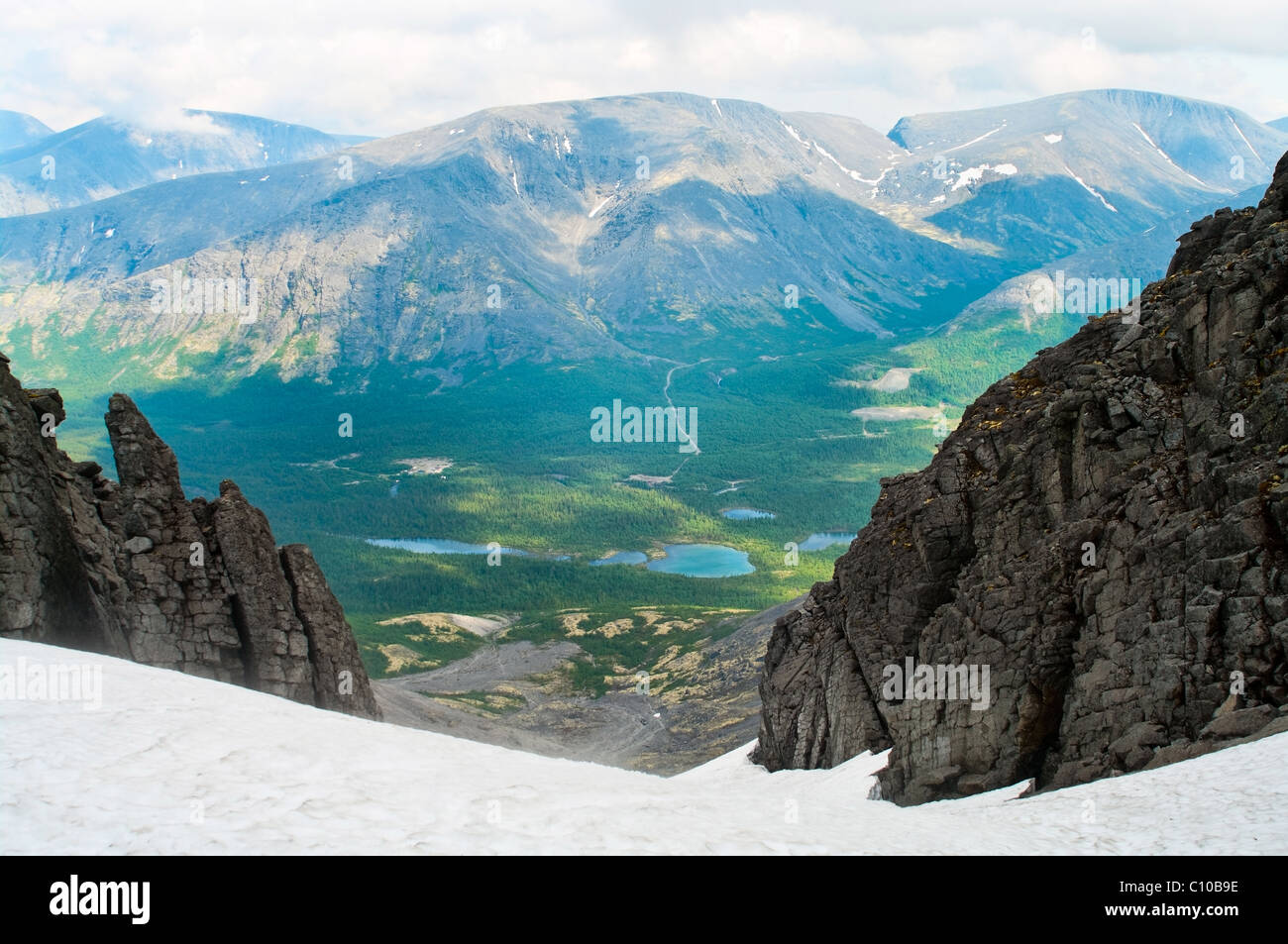 The Khibiny Massif, Khibiny Mountains or Khibins is one of the two main mountain ranges of the ...