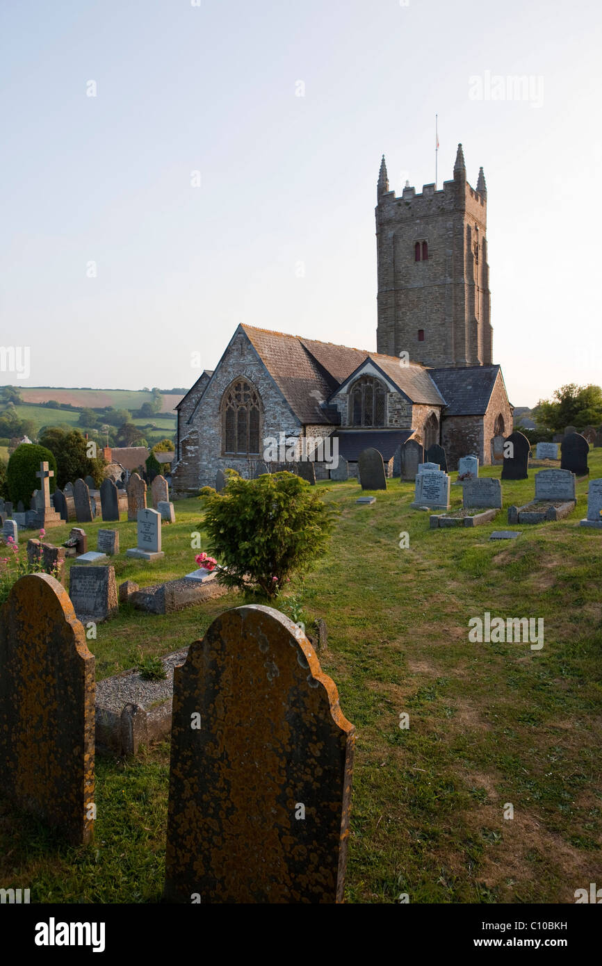 Country parish church of St Nicholas and St Cyriac in South Pool, Devon ...