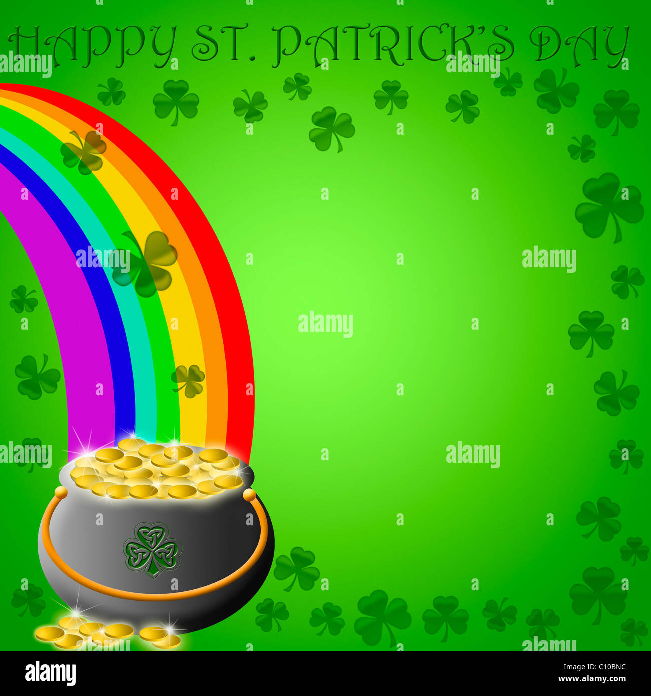 Pot of gold at the end of the rainbow hi-res stock photography and ...
