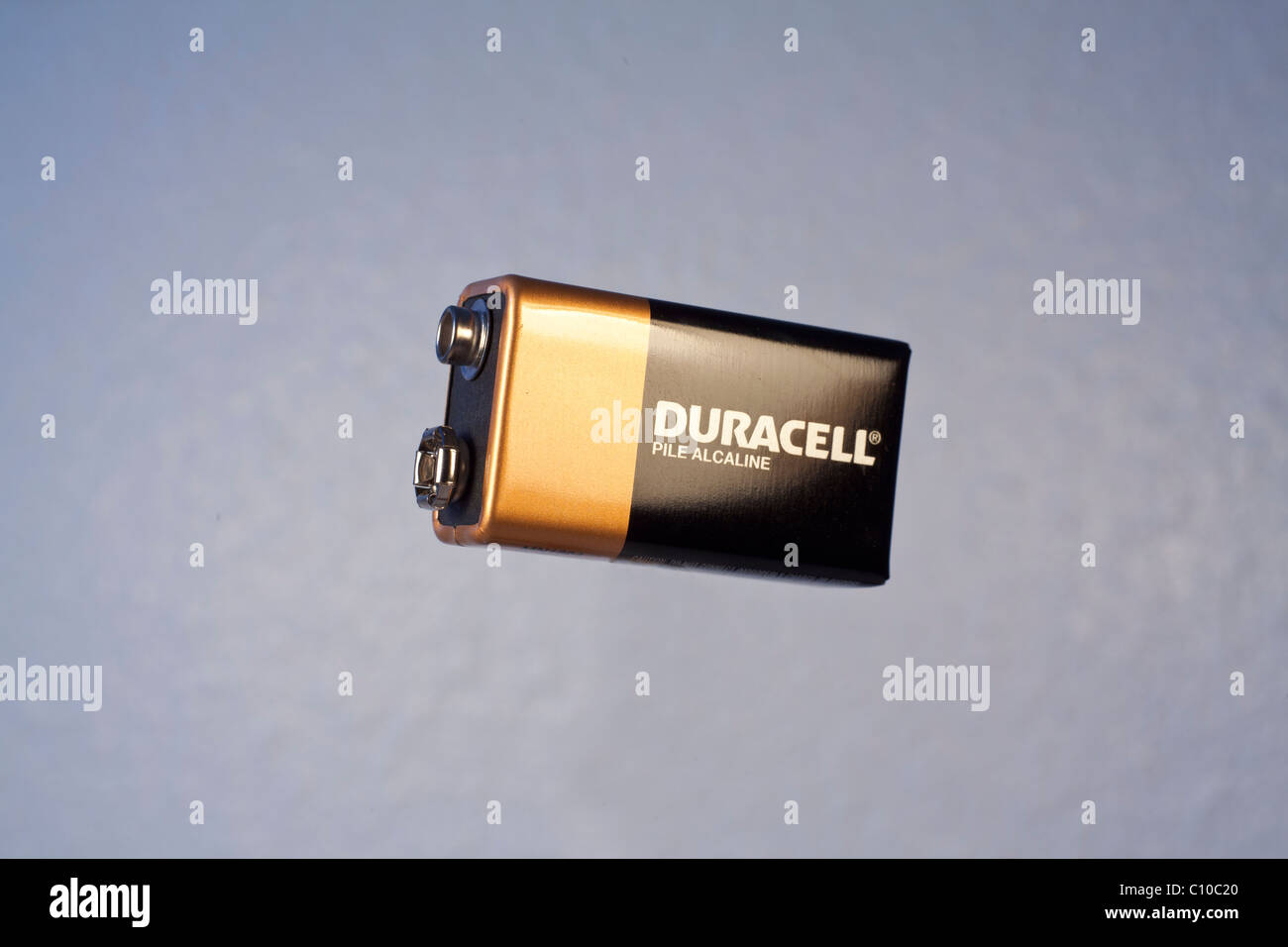 A Duracell 9 volt battery Stock Photo - Alamy