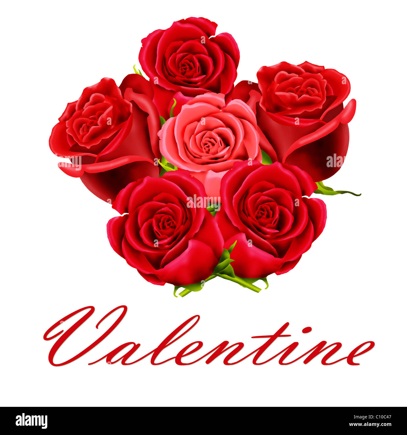 Five red roses with hi-res stock photography and images - Alamy
