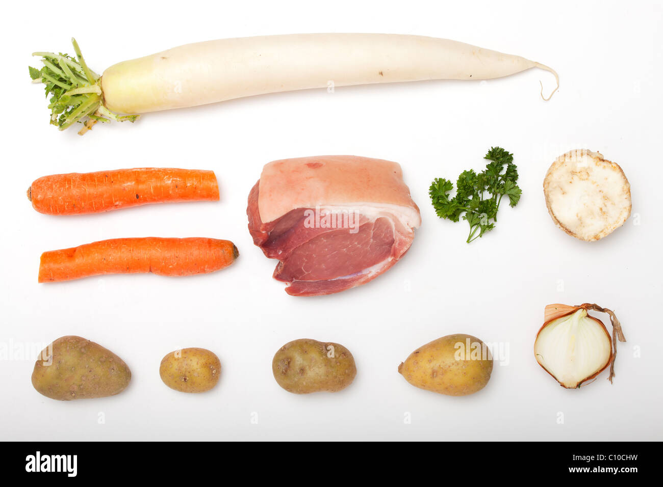 Slice raw pork knuckle hi-res stock photography and images - Alamy