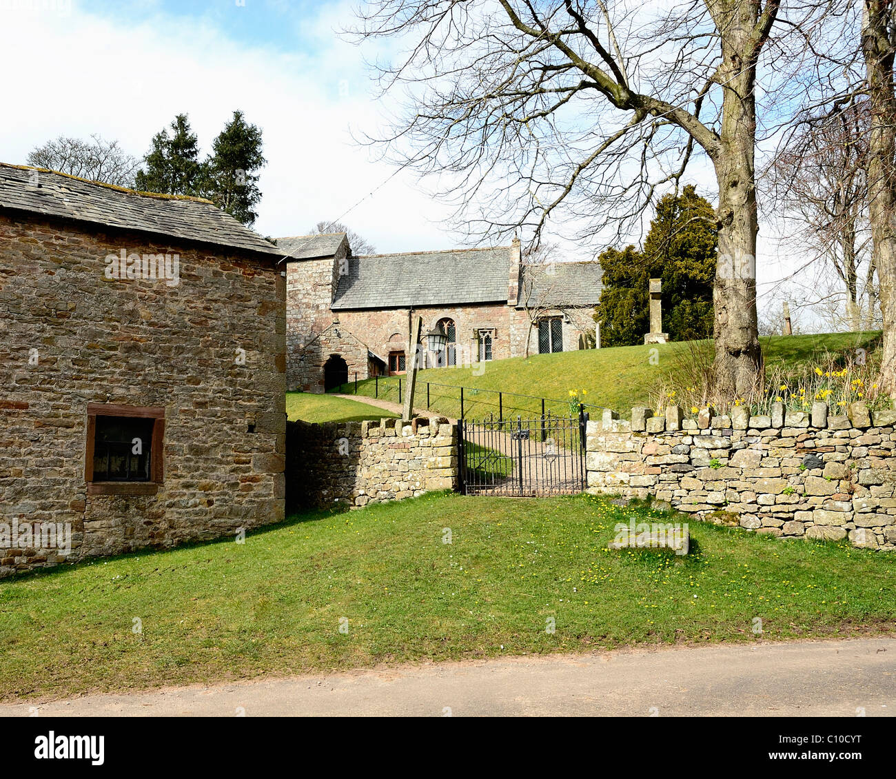 This is a photograph of a path leading to a village church in Little ...