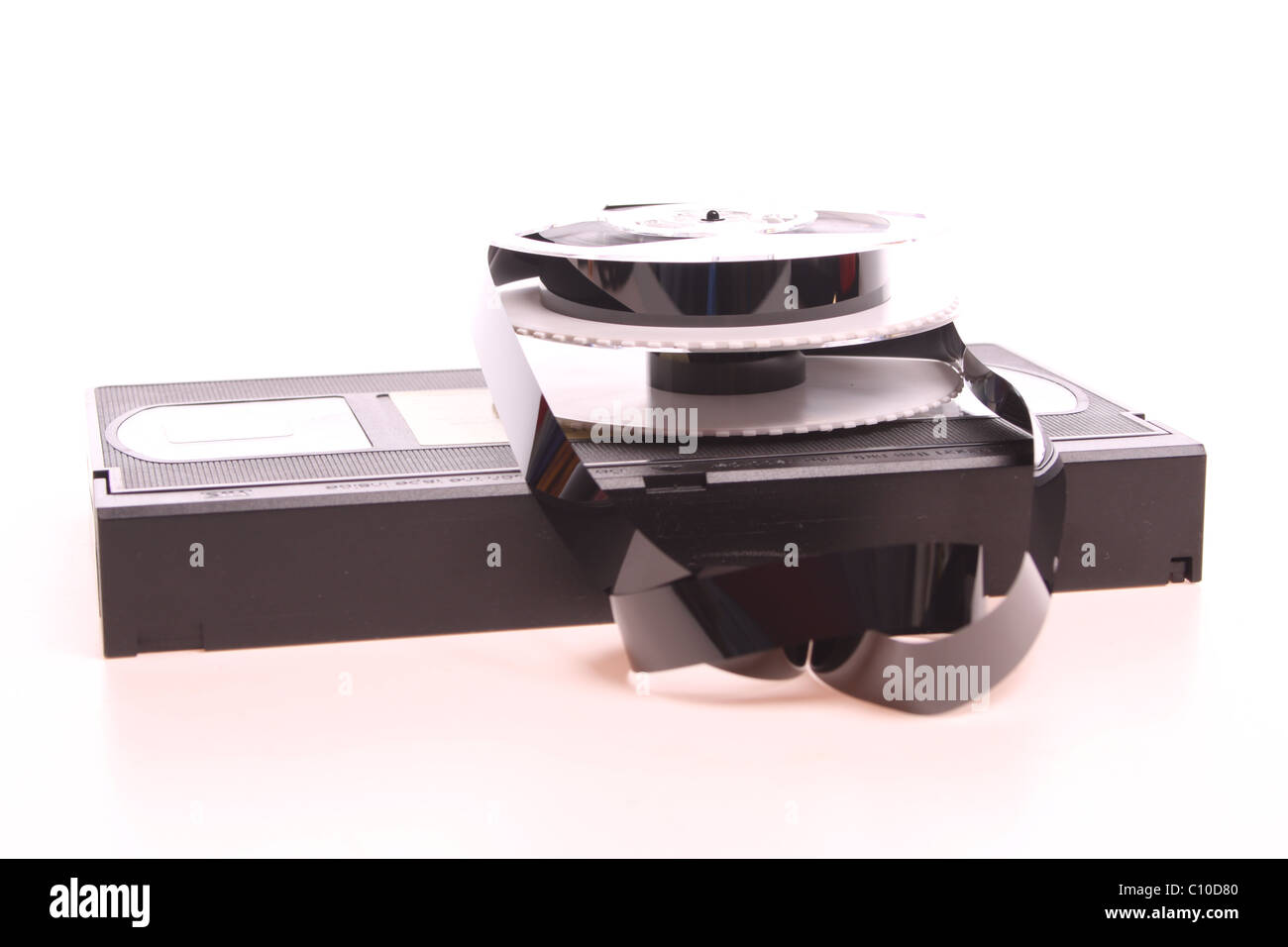 Video tape isolated against a white background with copy space Stock ...