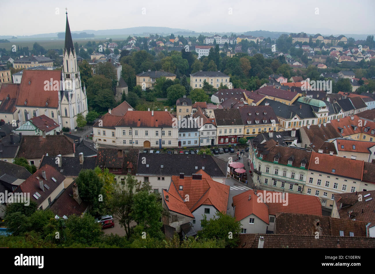 Austria, Wachau Valley, Melk. 900 year old baroque Melk Abbey (aka ...