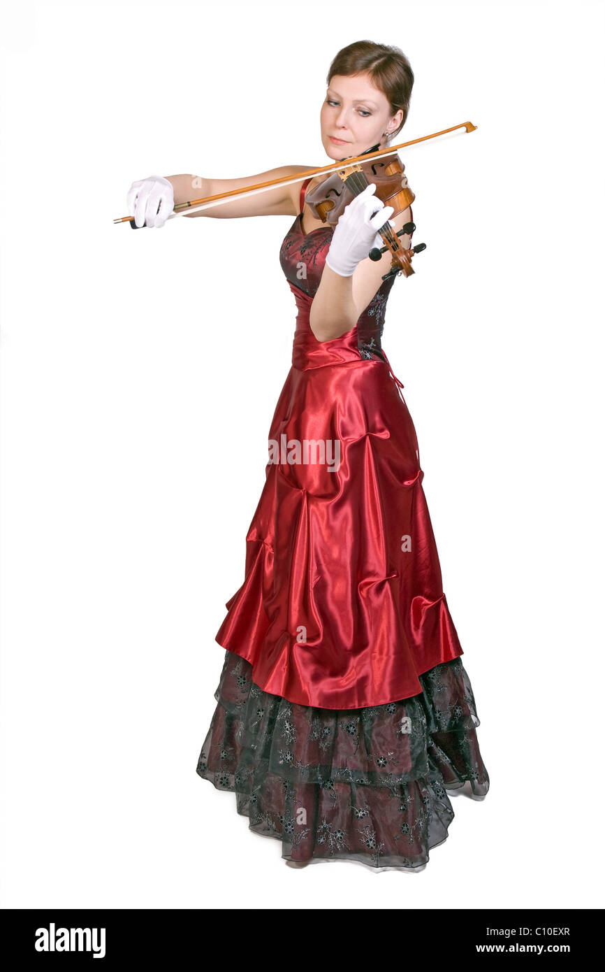 young woman plays the viola Stock Photo - Alamy