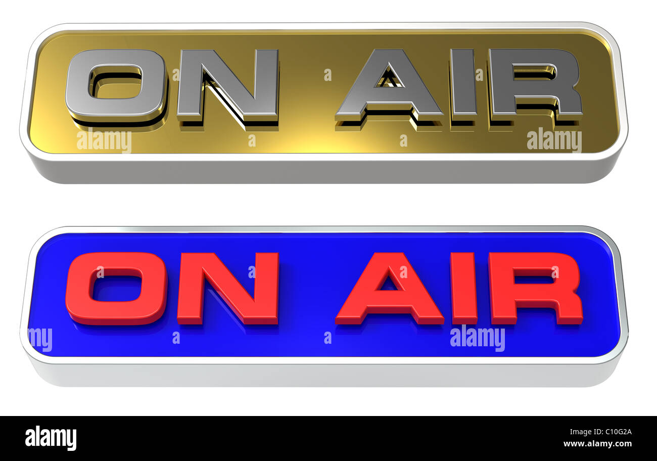 Radio station on air sign hi-res stock photography and images - Alamy