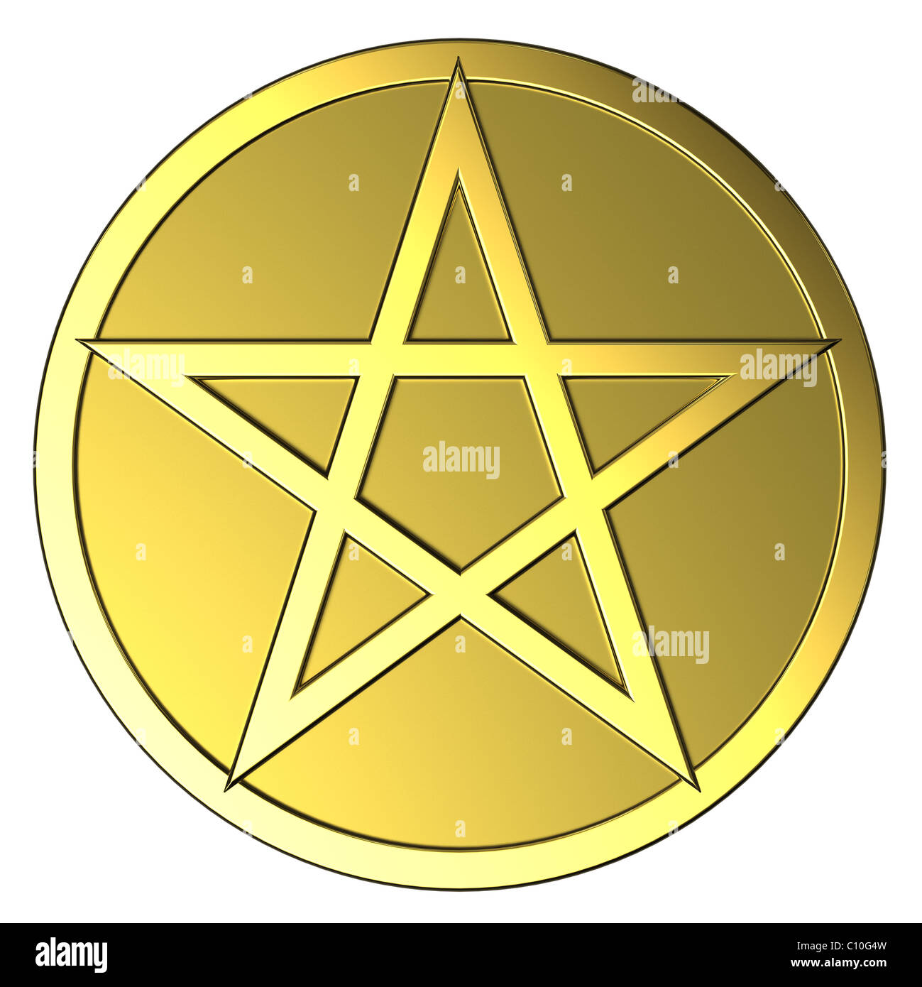 Magic pentagram illustration Cut Out Stock Images & Pictures - Alamy