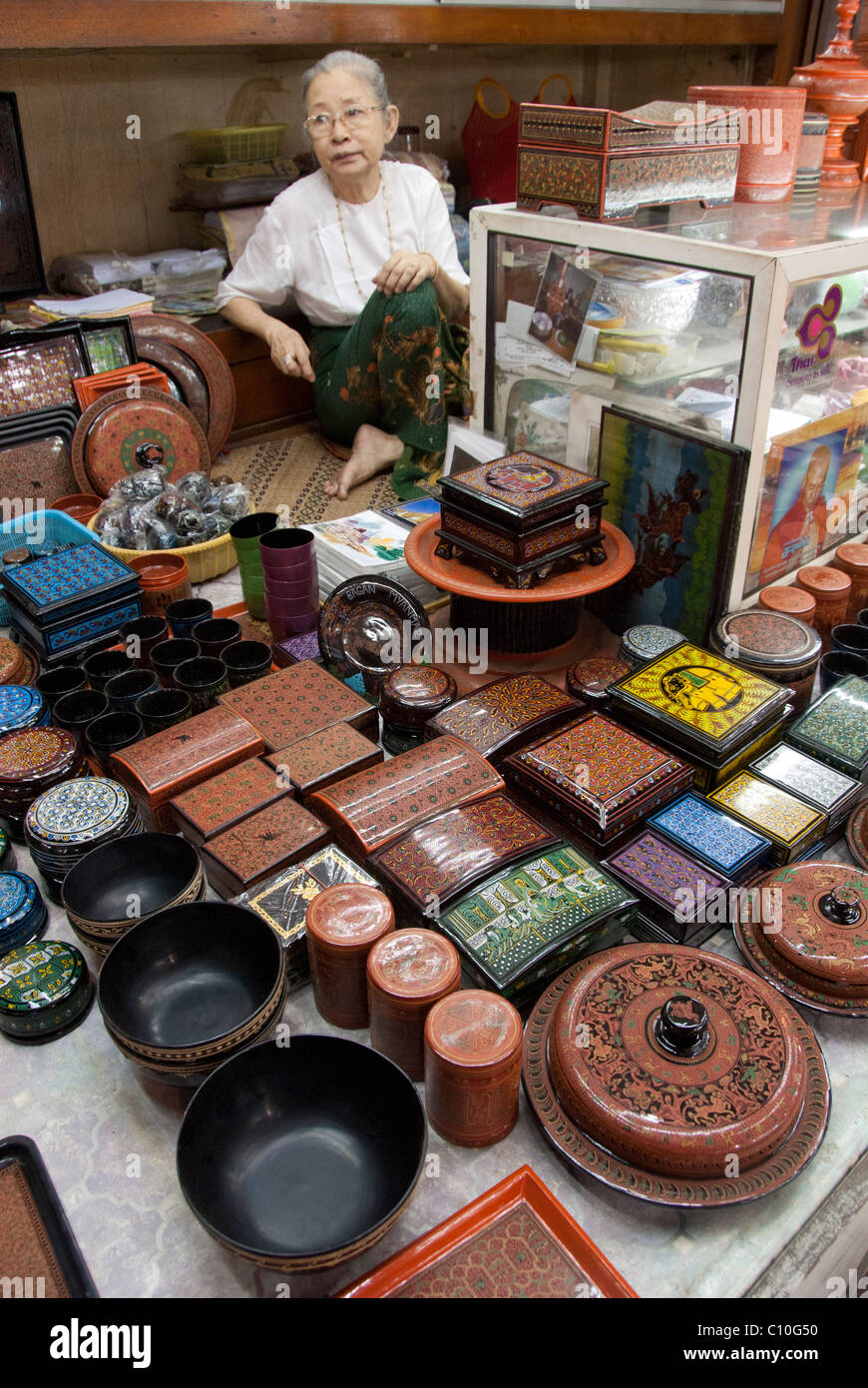 Myanmar (aka Burma), Yangon. Scott Market (aka Bogyoke Aung San Market ...