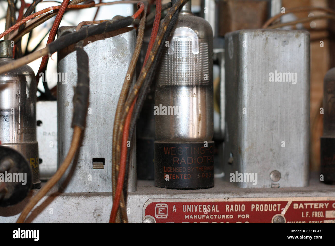 Vintage circuit board Stock Photo - Alamy