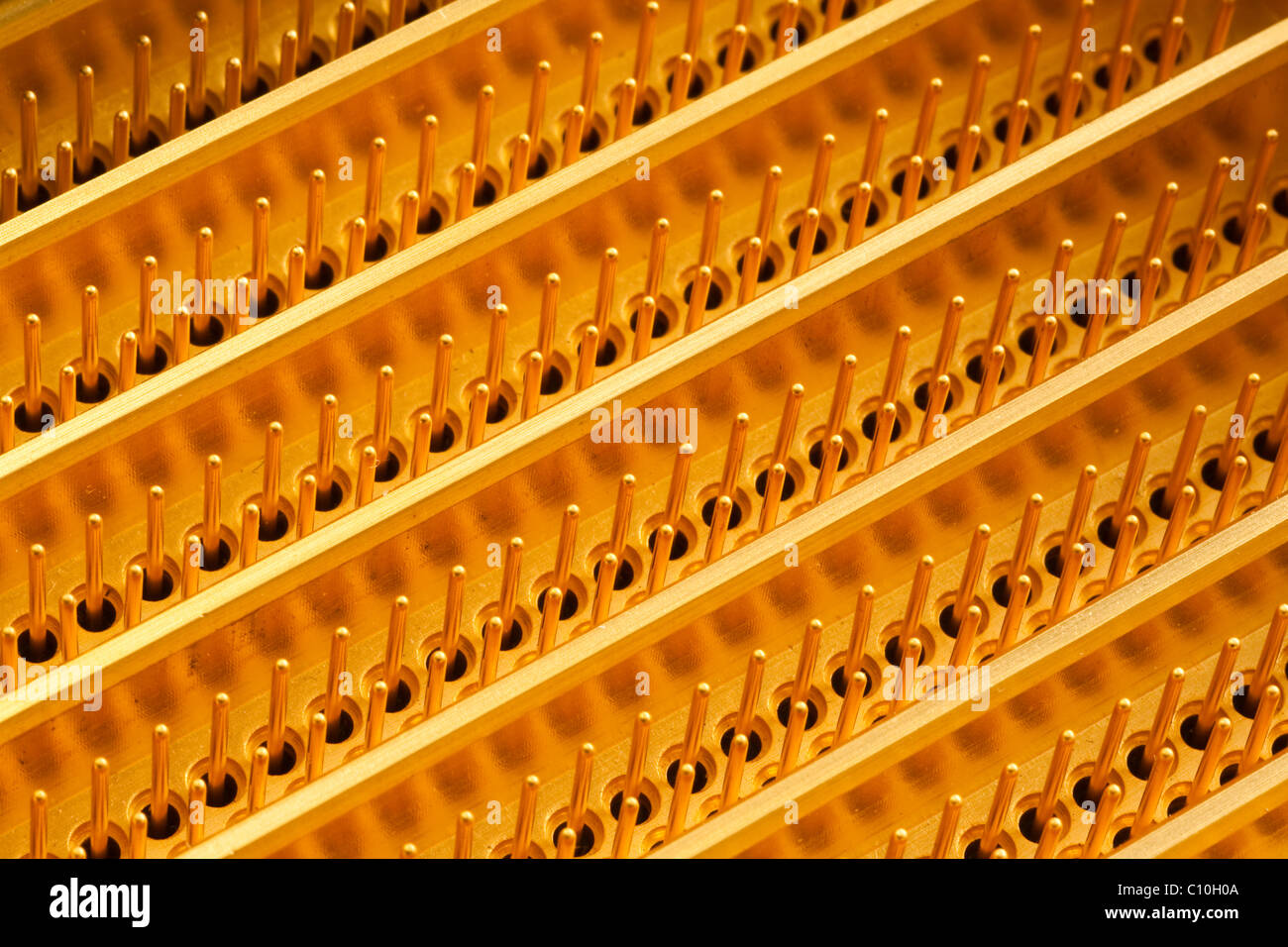 Abstract image of a custom designed multi-pin feed through Stock Photo ...