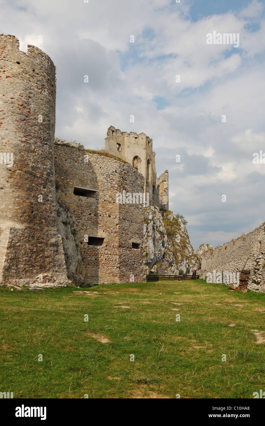 Stacked stone walls and towers of the medieval citadel Stock Photo - Alamy
