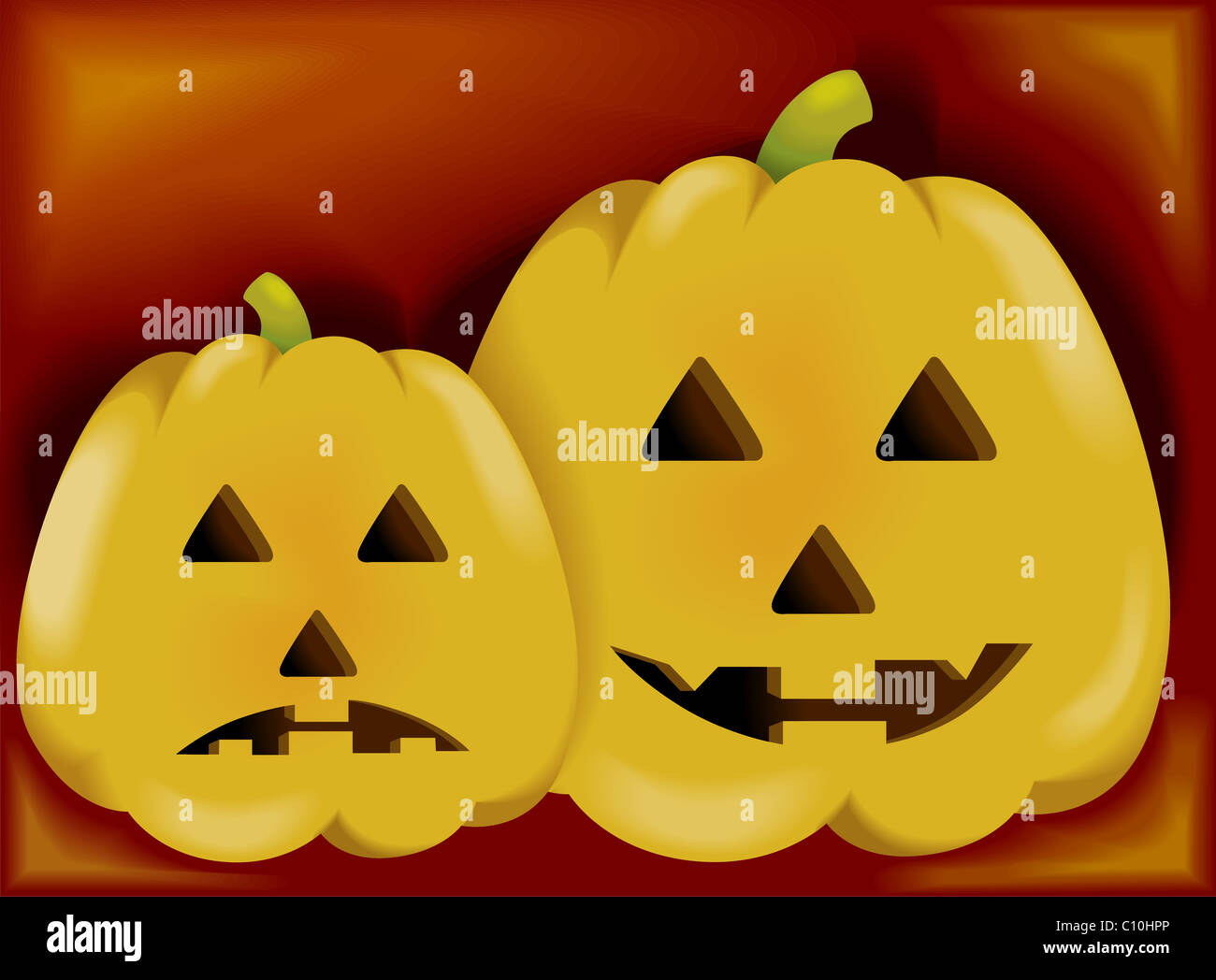 Sadness of pumpkins Stock Photo - Alamy