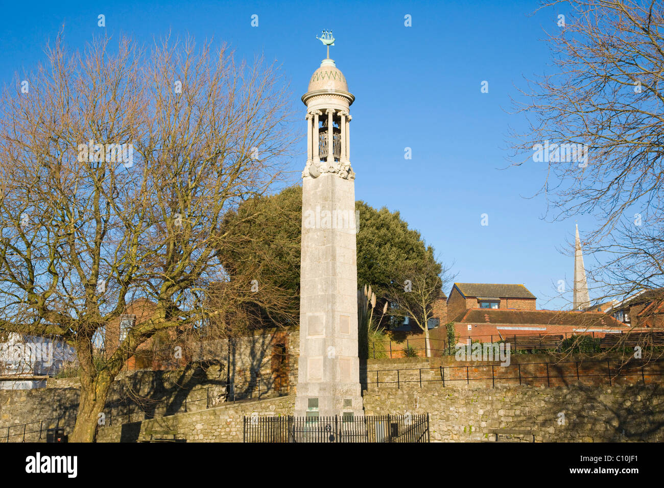 The Mayflower Memorial, Town Quay, Southampton, Hampshire, England ...