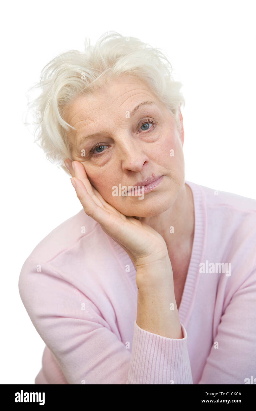 Woman age 50 60 bored hi-res stock photography and images - Alamy