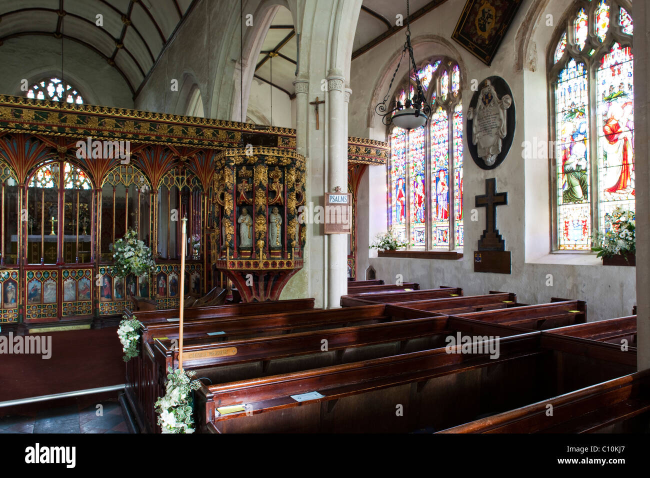 St Andrew church, Harberton, Devon Stock Photo - Alamy