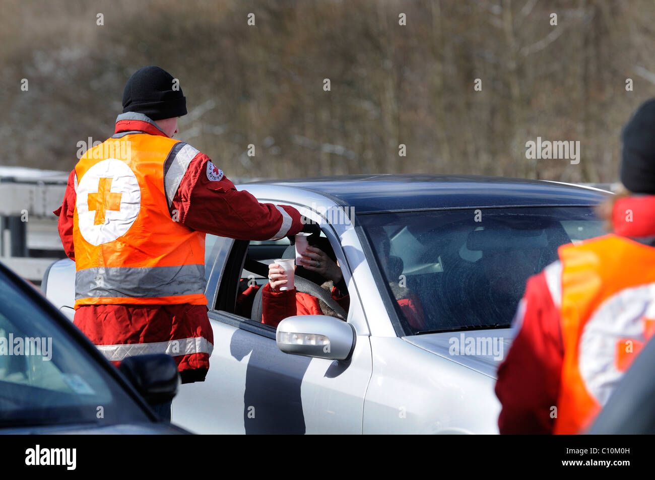 Motorway red cross hi-res stock photography and images - Alamy