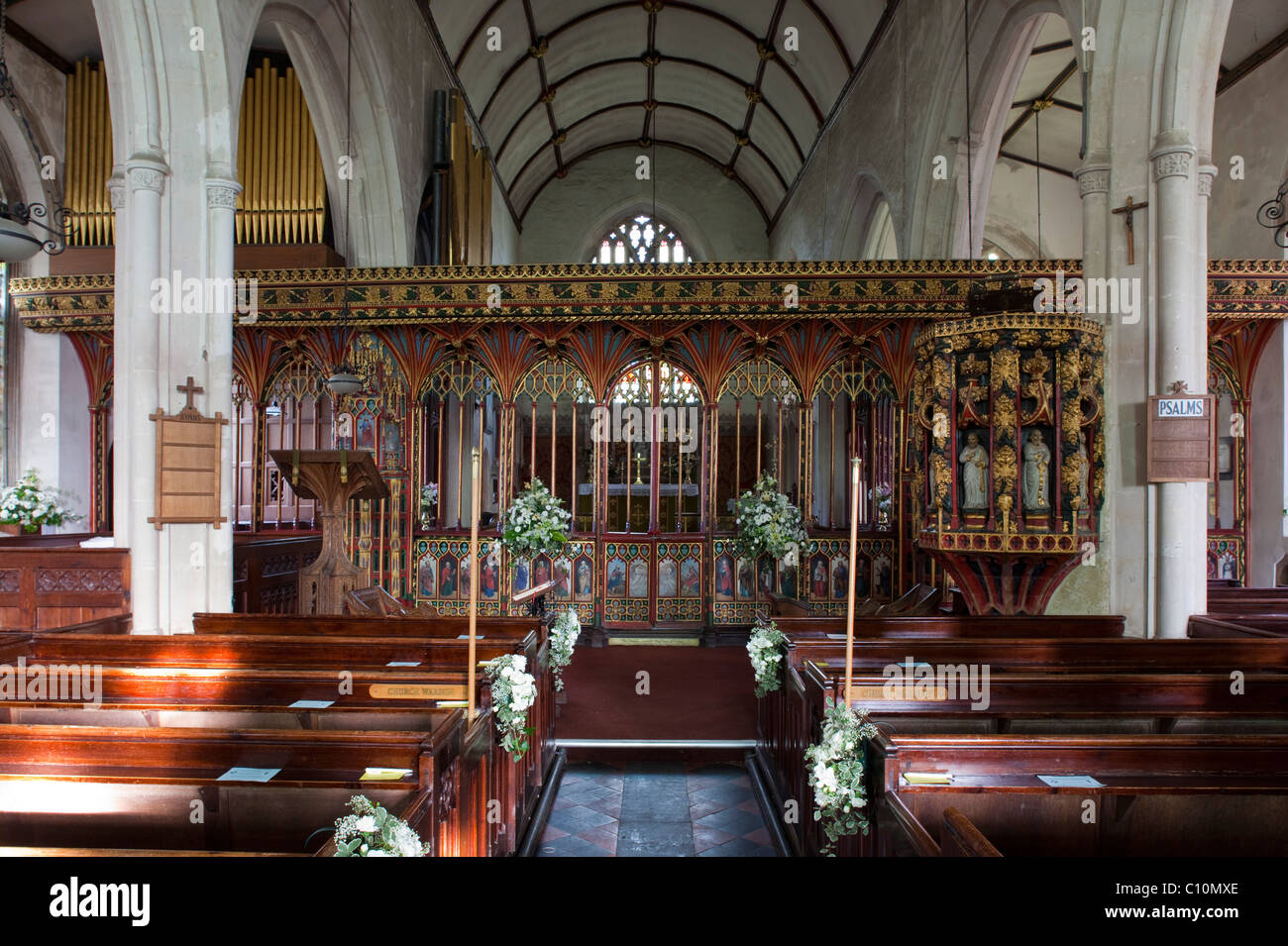 St Andrew church, Harberton, Devon Stock Photo - Alamy