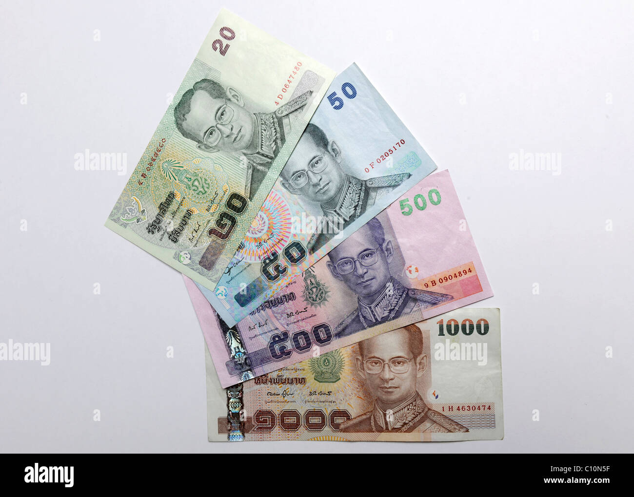 Thai baht banknotes Stock Photo - Alamy