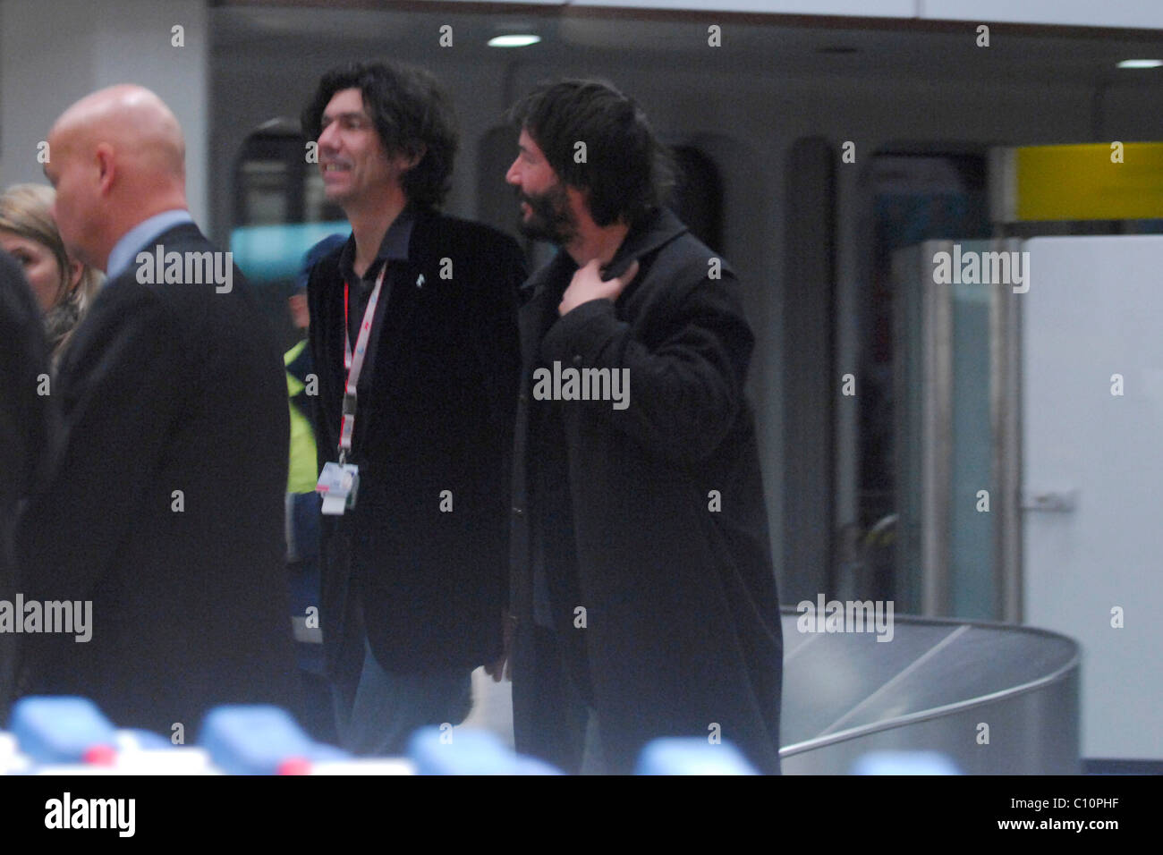 Keanu Reeves flying into Tegel Airport from London for the Berlin Film ...