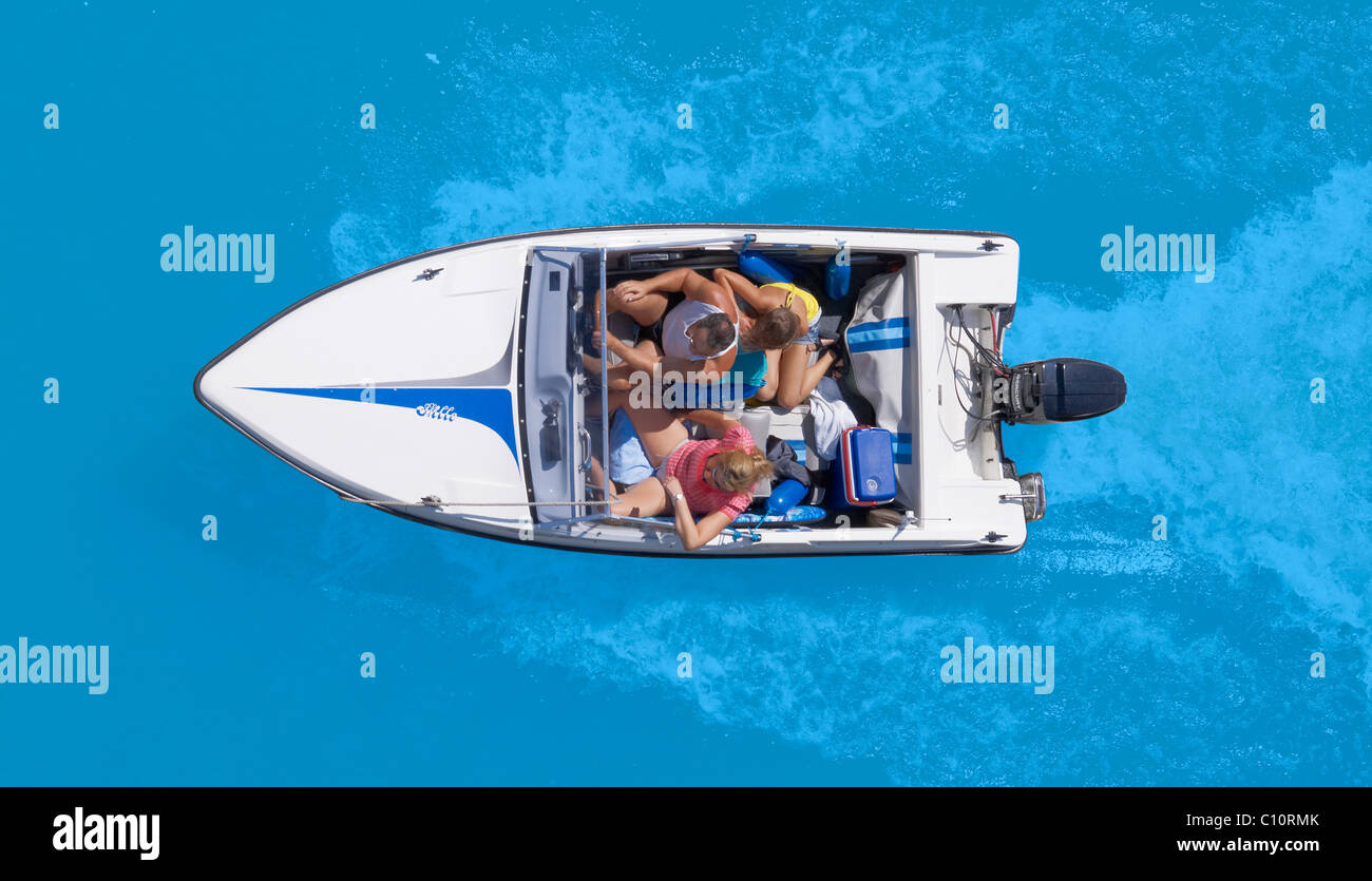 Man drives motor boat hi-res stock photography and images - Alamy