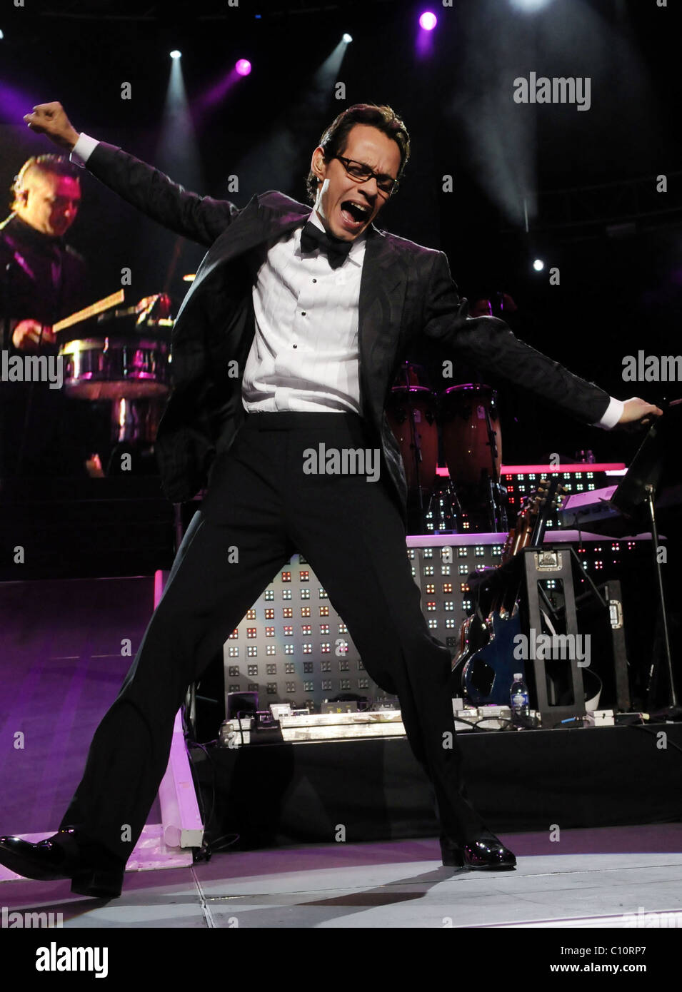 Marc Anthony performing in concert at Madison Square Garden New York ...