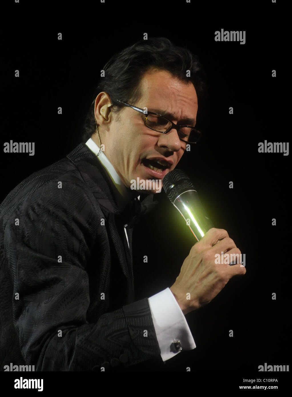 Marc Anthony performing in concert at Madison Square Garden New York ...