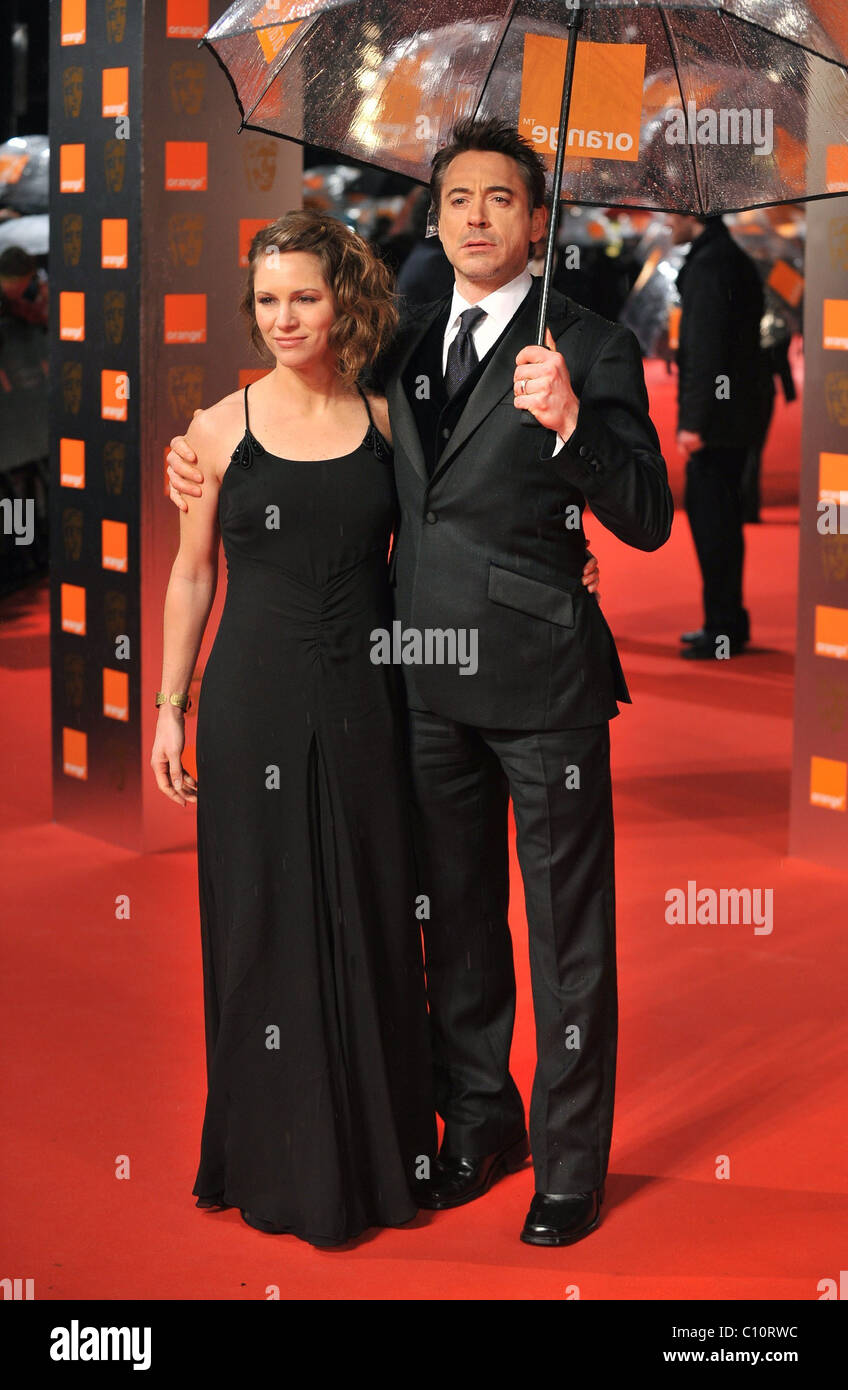Robert Downey Jr (r) and Susan Downey The Orange British Academy Film ...