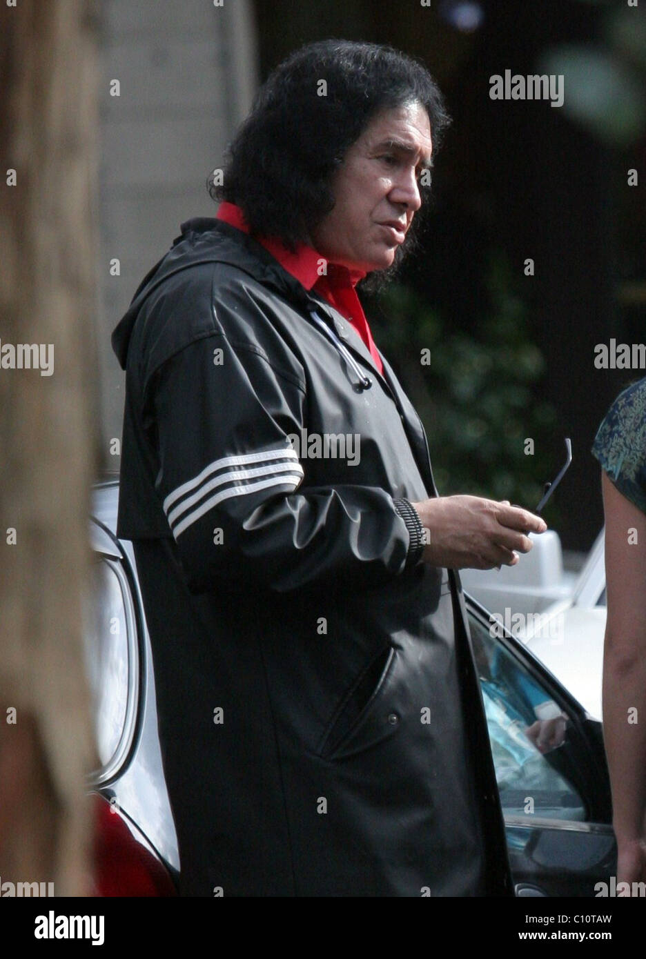 Gene Simmons films a segment of his Reality TV show in Bel Air Los ...