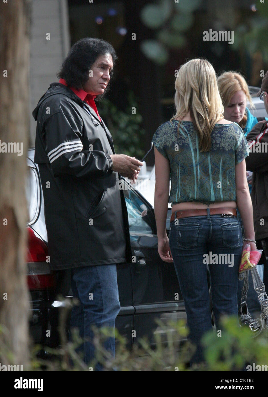 Gene Simmons films a segment of his Reality TV show in Bel Air Los ...