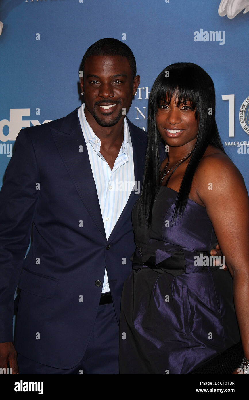 Lance Gross with his sister The NAACP luncheon held at the Beverly ...