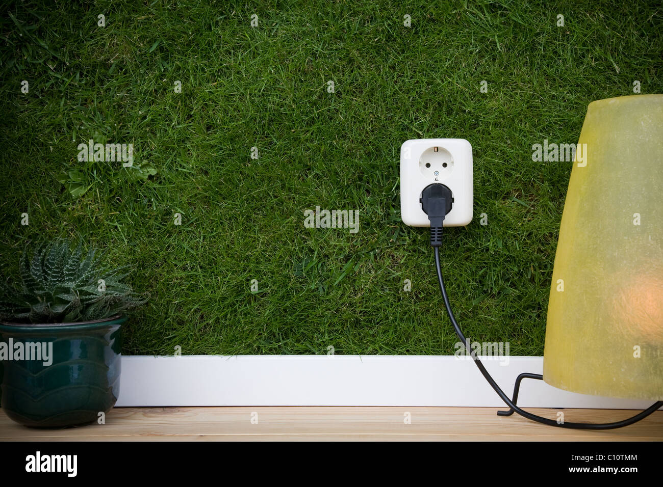 Power outlet in the grass hi-res stock photography and images - Alamy