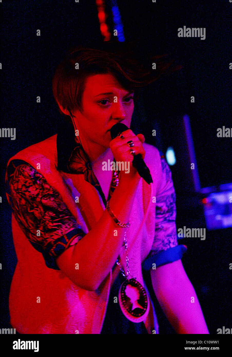 Elly Jackson aka La Roux performing at Contort Yourself held at the ...