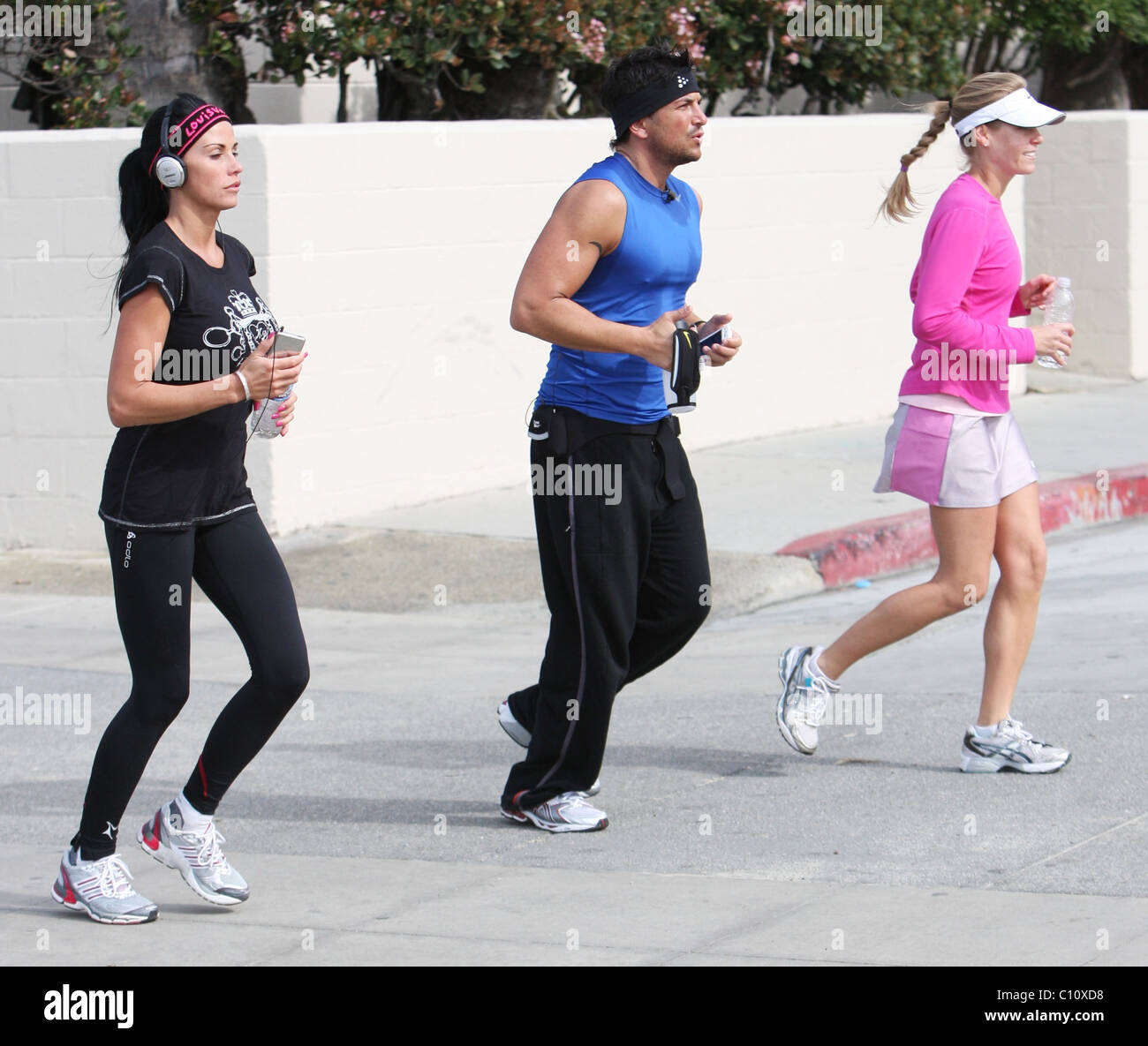 Katie Price aka Jordan, Peter Andre and a friend being filmed ...