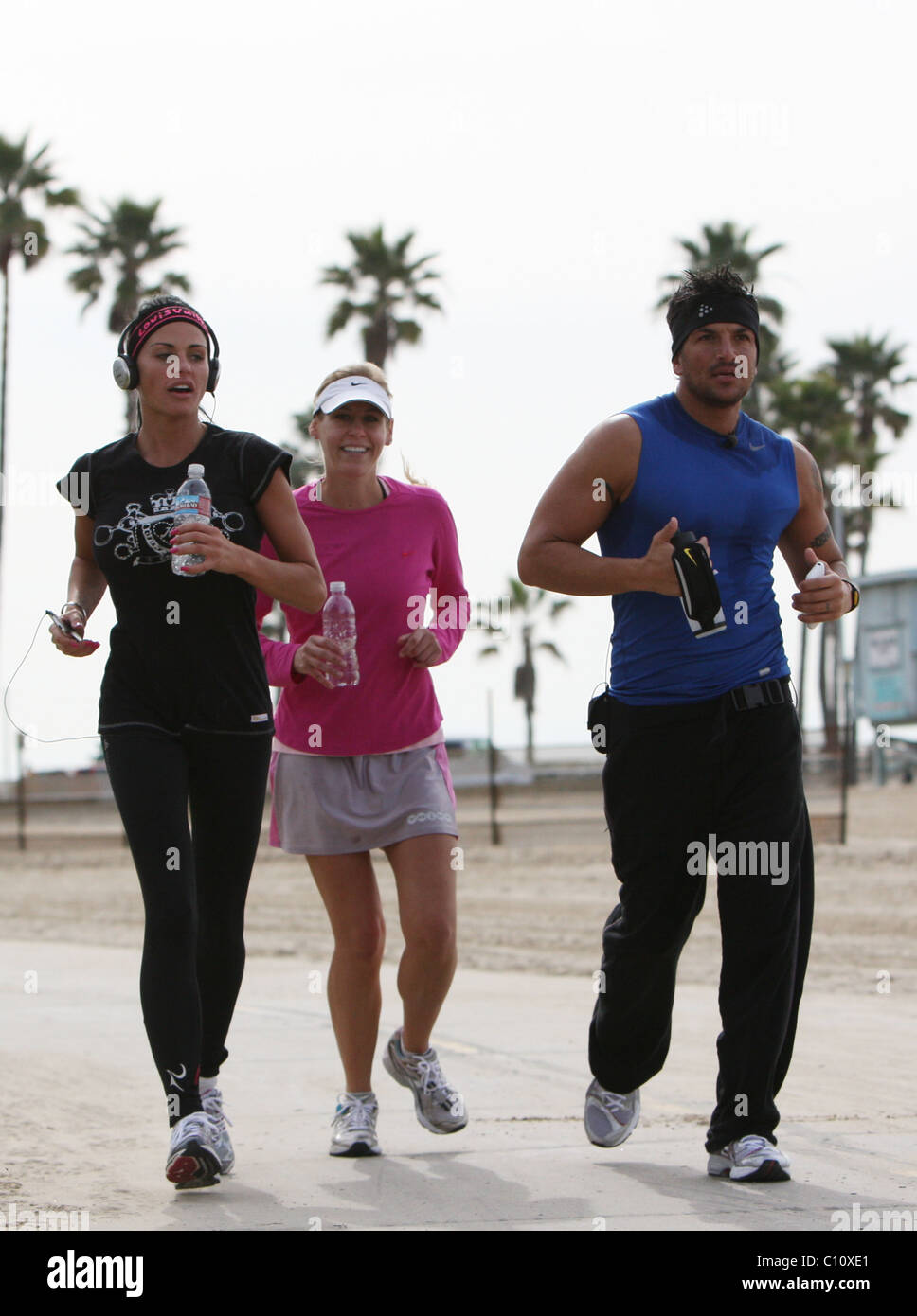Katie Price aka Jordan, Peter Andre and a friend being filmed ...