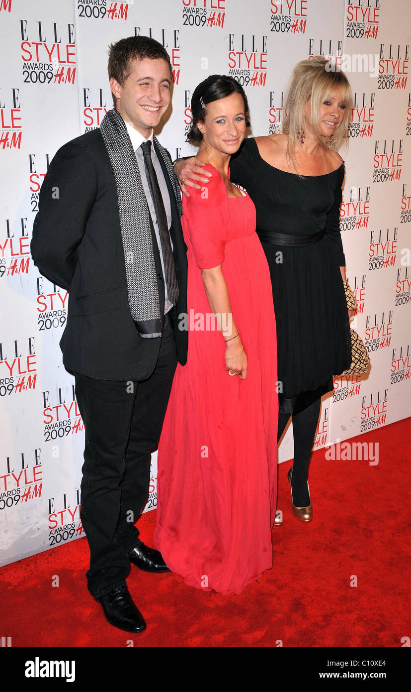 Jo Wood, Leah Wood, Tyrone Wood Elle Style Awards held at Big Sky ...