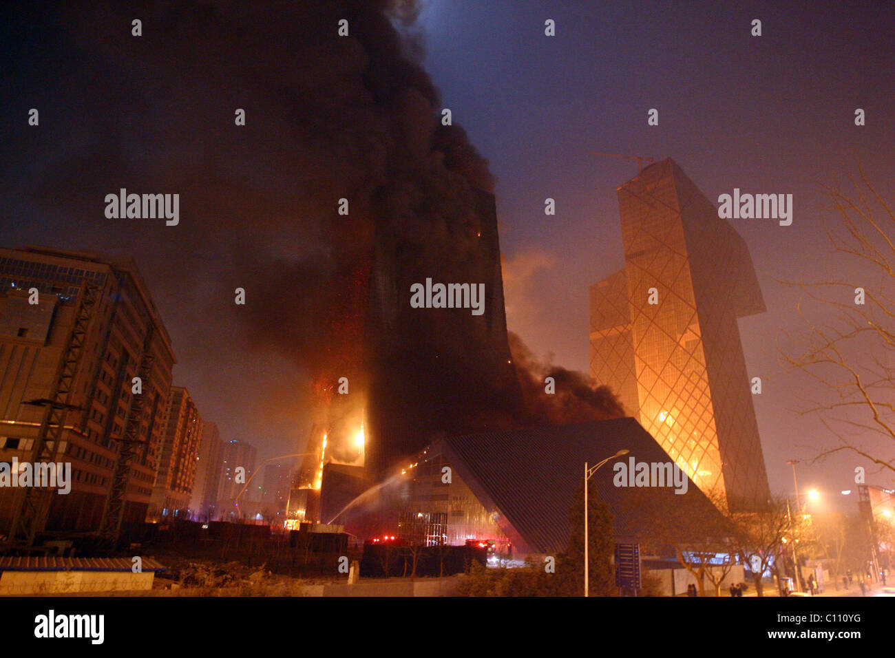 FIRE WRECKS HOTEL AT GRAND OPENING This is the dramatic moment a swanky ...