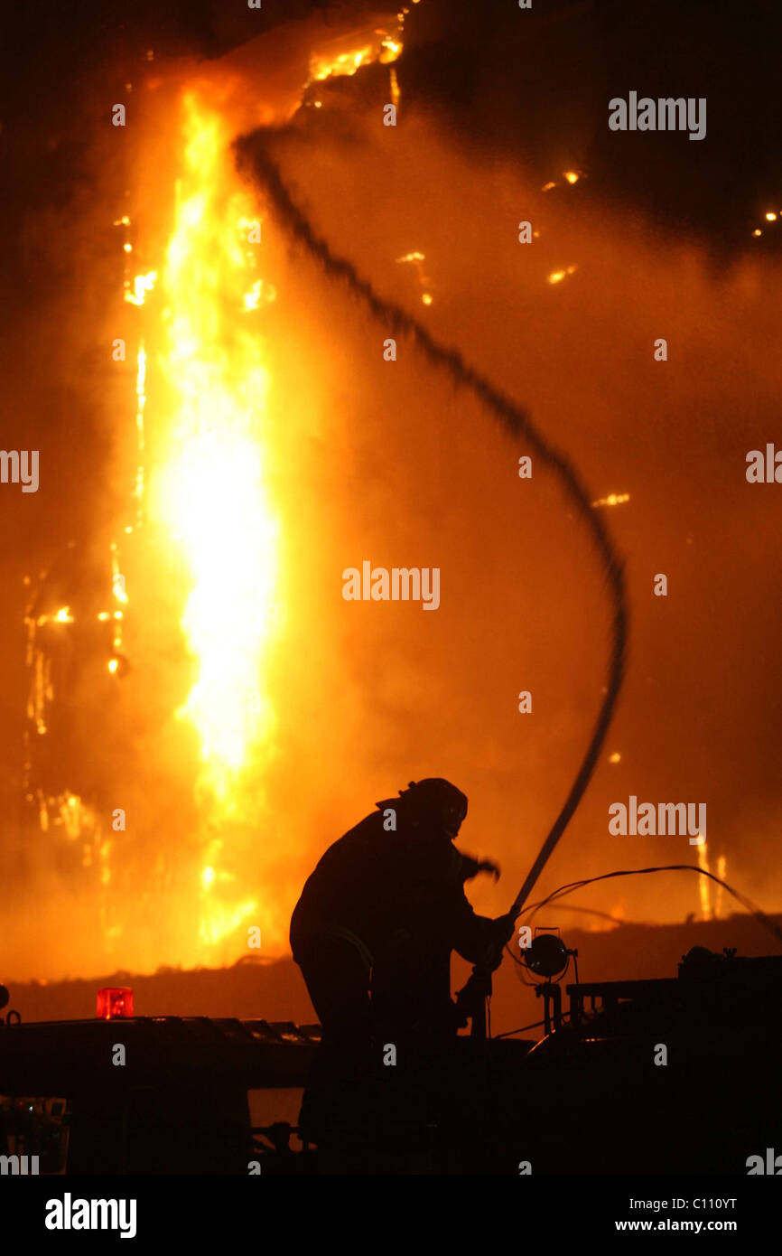 FIRE WRECKS HOTEL AT GRAND OPENING This is the dramatic moment a swanky ...