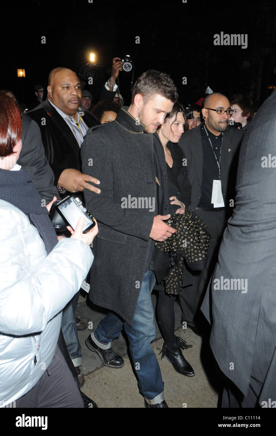 Justin Timberlake and Jessica Biel Mercedes-Benz IMG New York Fashion ...