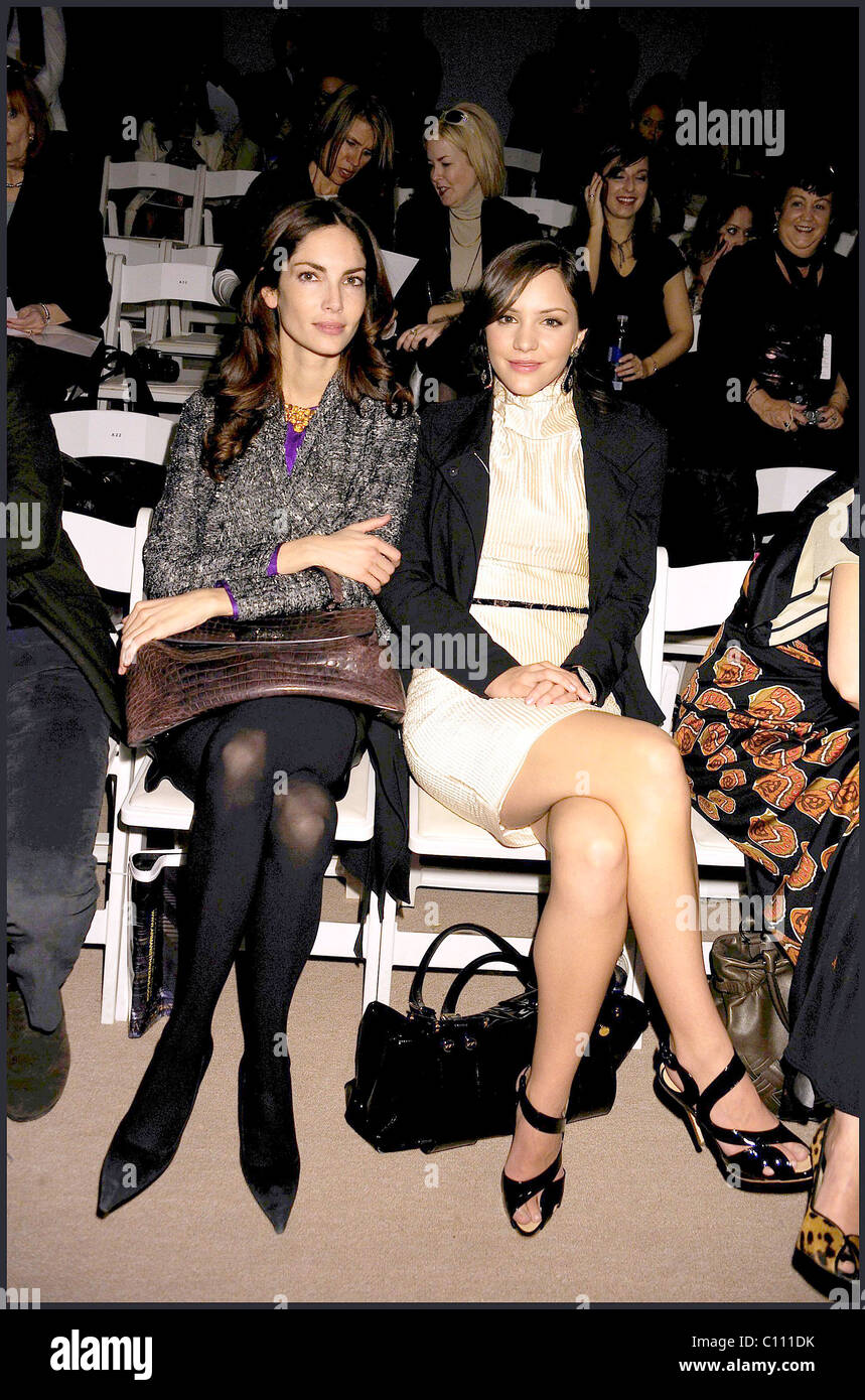 Eugenia Silva and Katherine McPhee Mercedes-Benz IMG New York Fashion ...