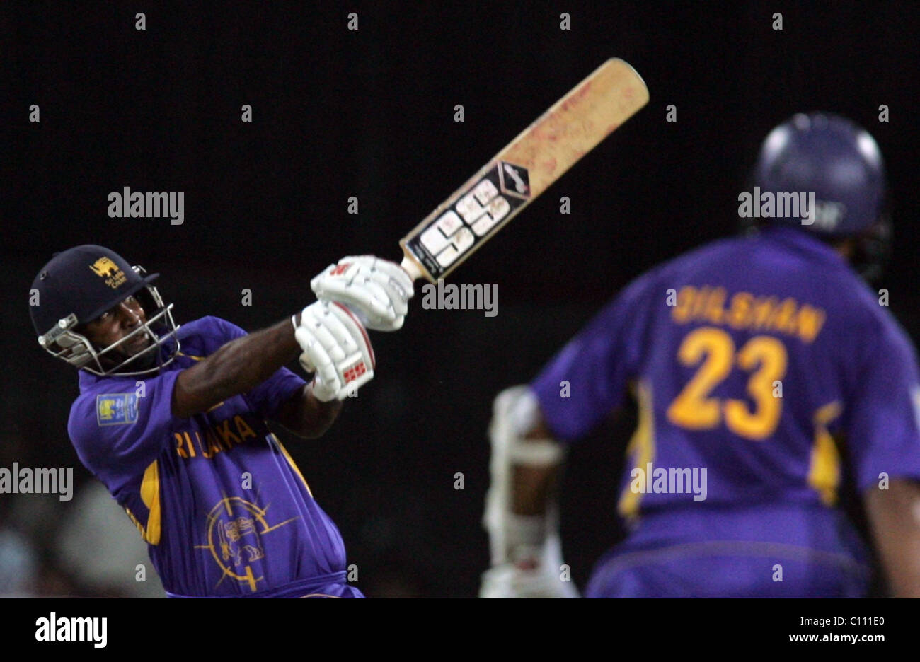 Sri Lankan cricketer Chamara Silva plays a stroke during the Twenty20 ...