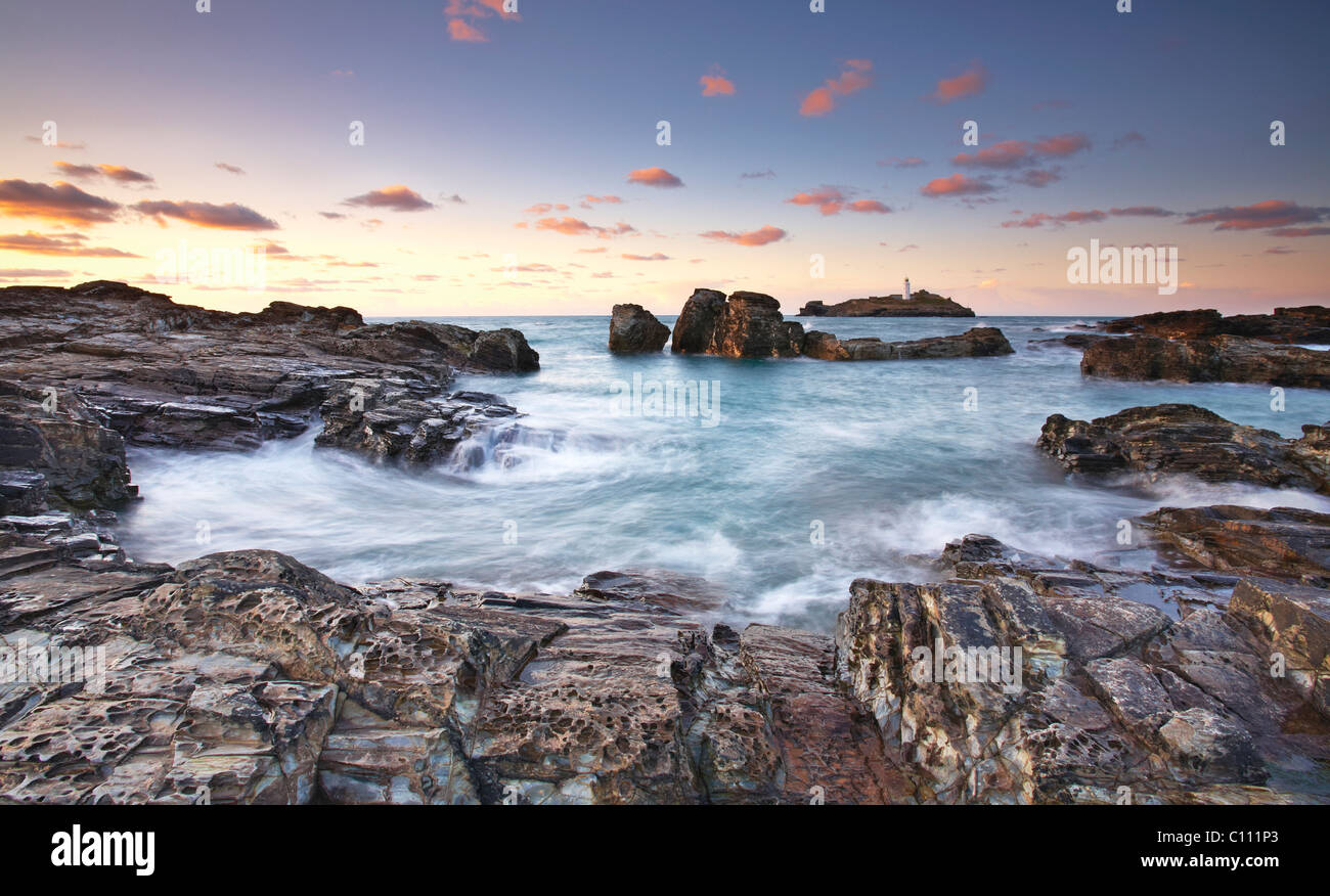 Godrevy point lighthouse hi-res stock photography and images - Alamy