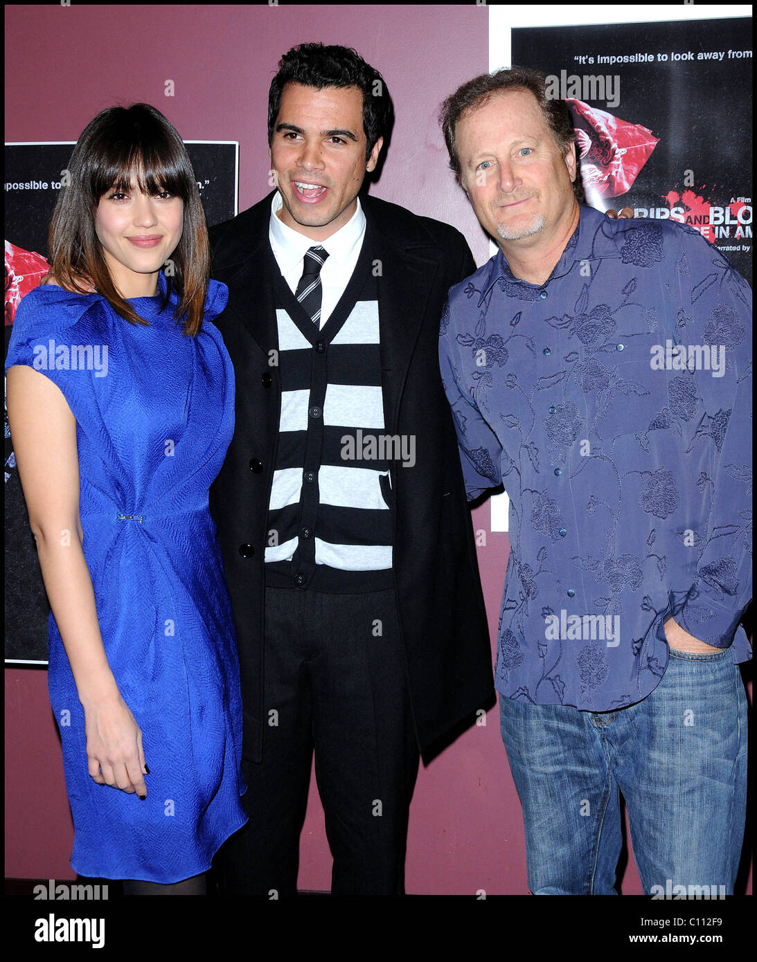 Jessica Alba, Cash Warren and Stacy Peralta the premiere of 'Crips And ...