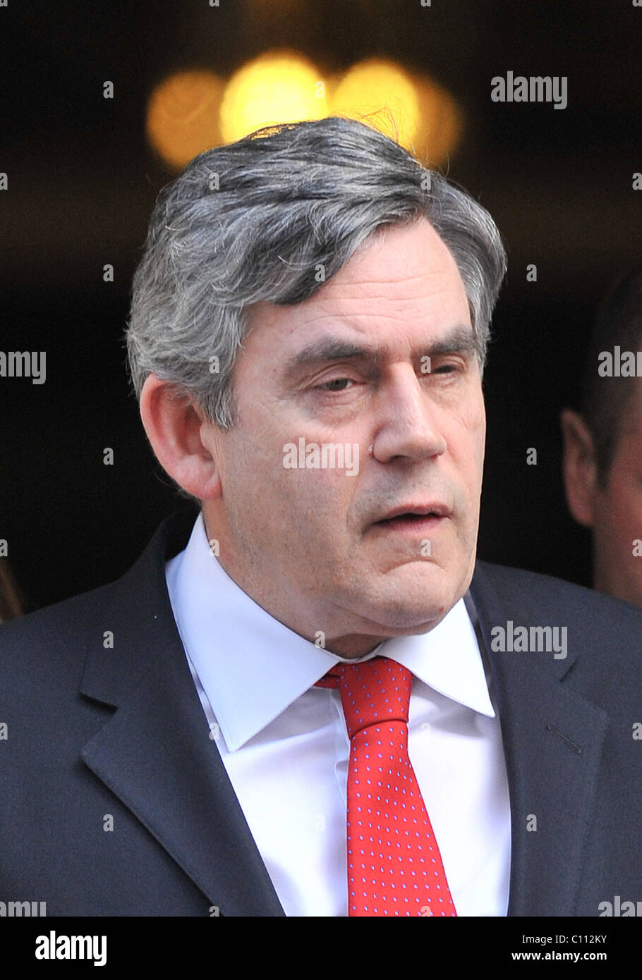 PM Gordon Brown Leaves 10 Downing Street to attend Prime Minister's ...