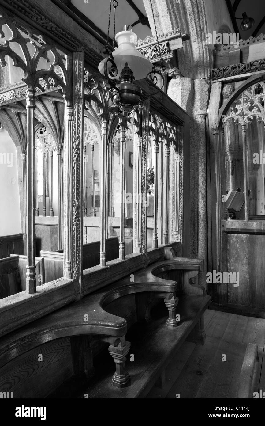 Church of St. Nicholas and St. Cyriac, South Pool, Devon, fine rood ...