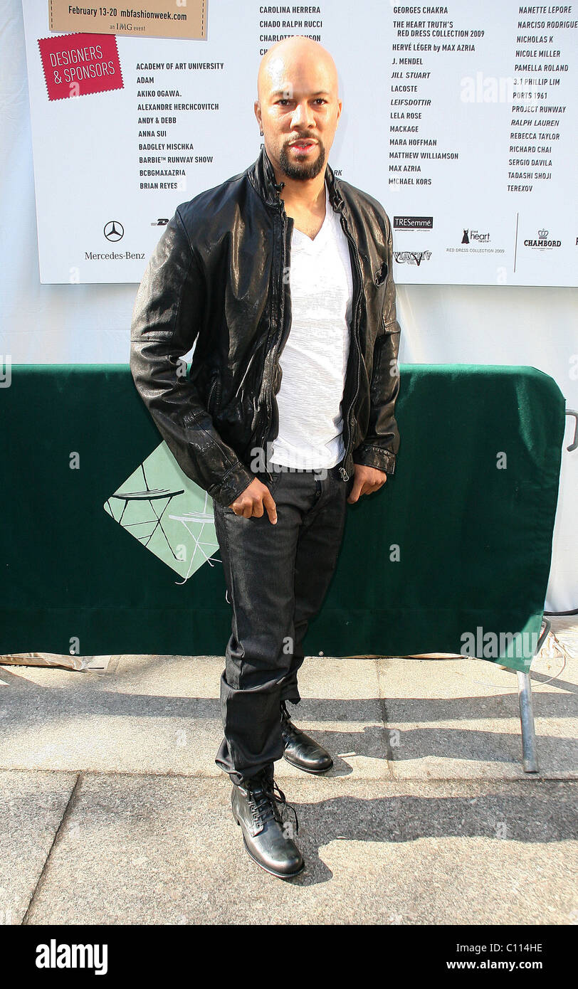 Actor and rapper Common walks through Bryant Park during New York ...