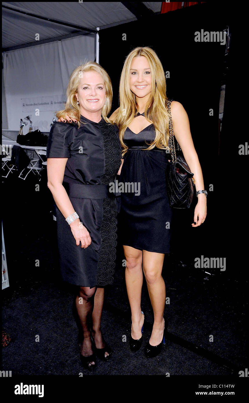 Pamella DeVos and Amanda Bynes Mercedes-Benz IMG New York Fashion Week ...