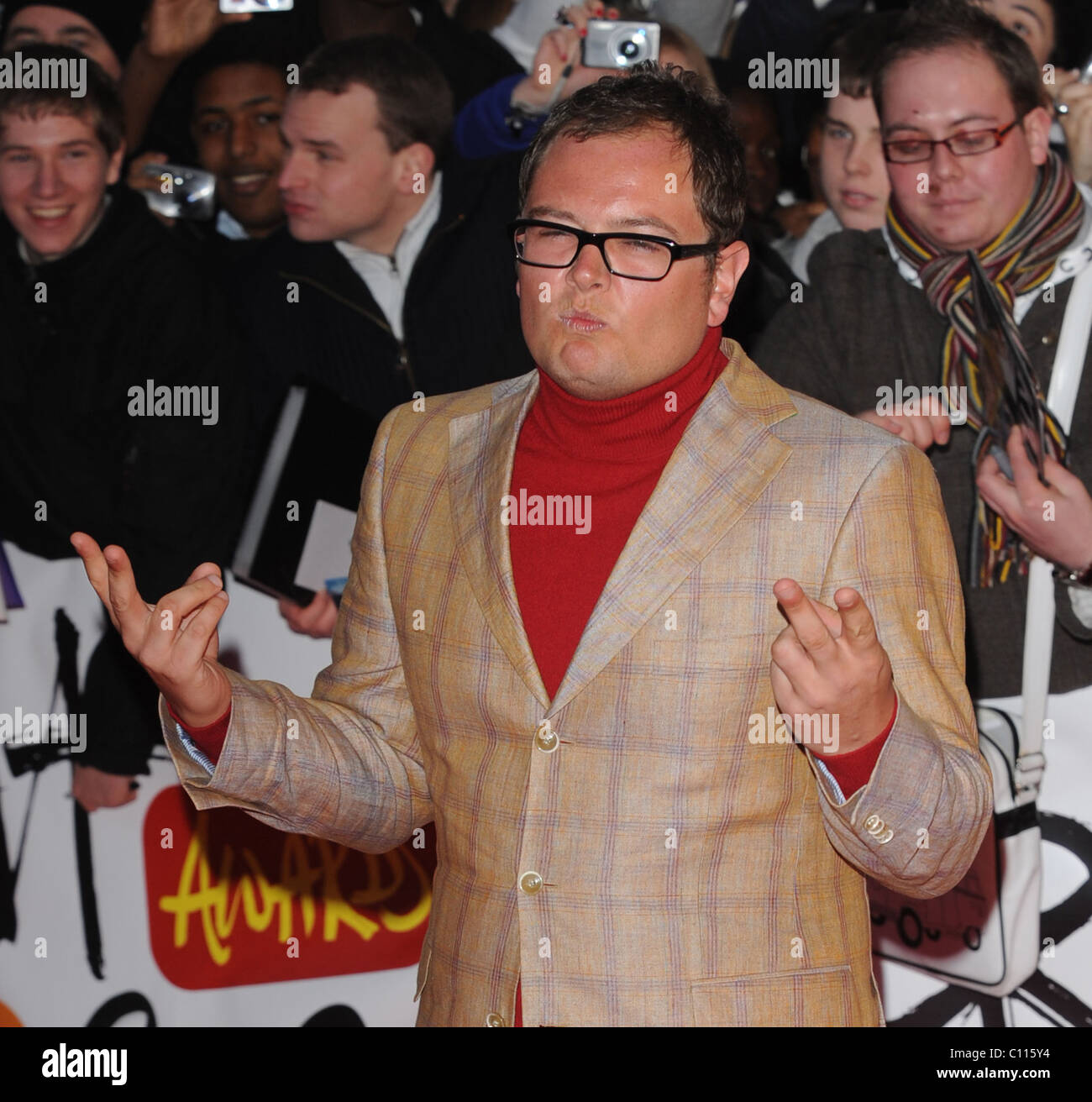 Alan Carr The 2009 BRIT Awards - Red Carpet Arrivals held at Earls ...