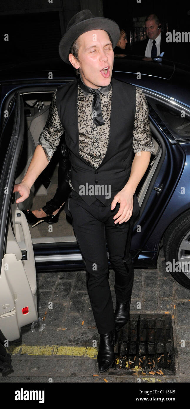 Take That band member Mark Owen Brit Awards 2009 Universal Aftershow ...